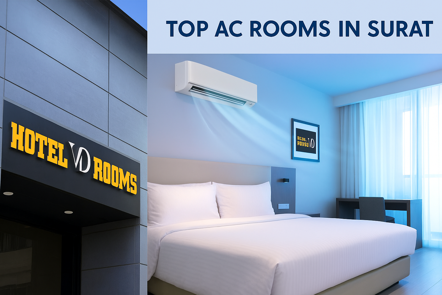 Stay Cool and Comfortable: Top AC Rooms in Surat at Hotel VD...
